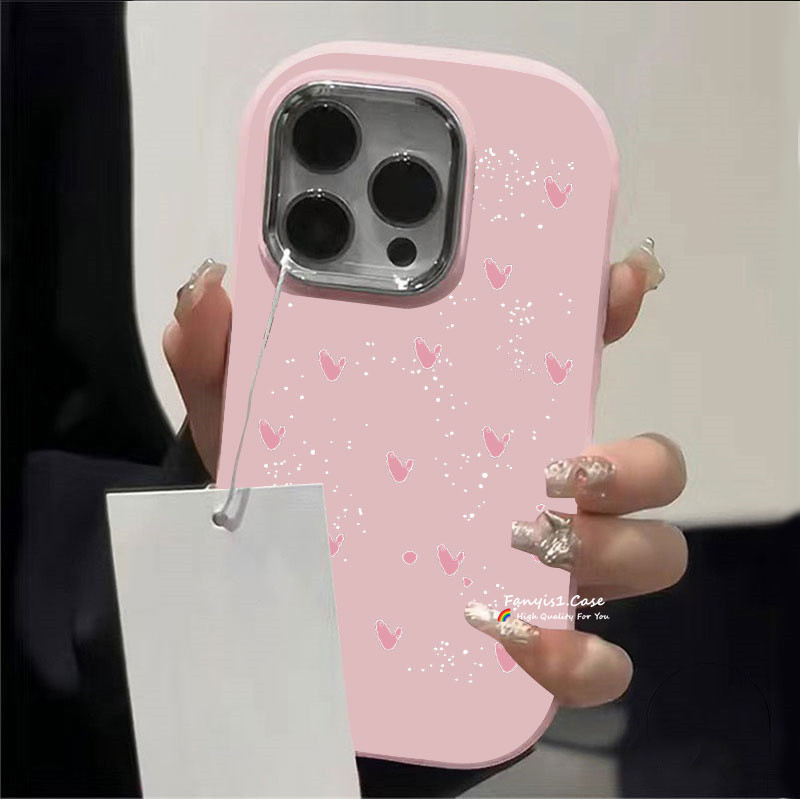 Simple Heart Pink Case For Vivo Y100 Y03 Y11 Y02T Y02A Y17S Y16 Y15S ...