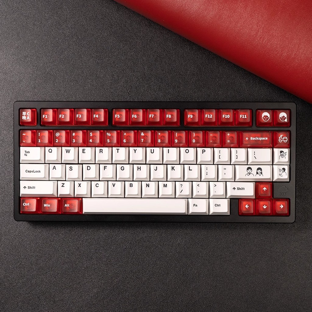 Multi-color Foggy Transparent Keycaps PBT/ PC RGB Shine Through custom ...