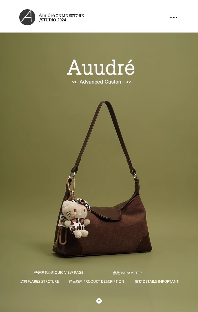 Auudre One-Shoulder Armpit Bag Women 2025 New Style Spring Summer ...