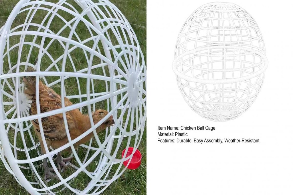 Lightweight Chicken Cage Portable Pet Enclosure Portable Round Chicken ...
