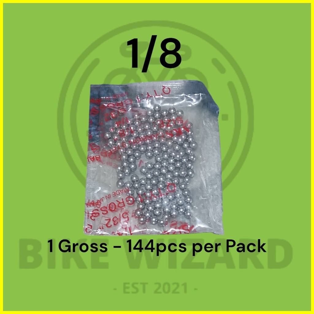 Loose Steel ball bearing - bulitas size 1/8 3/16 1/4 144pcs Japan BMX ...