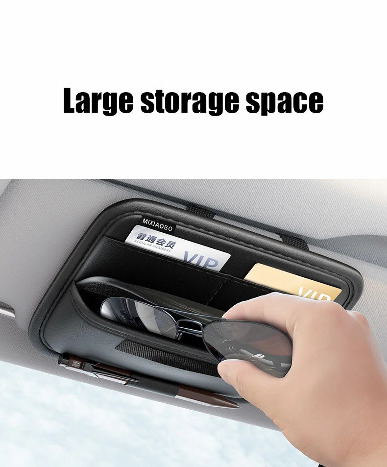 Visor Storage Multi-Pocket Car Sun Visor Document Storage Multi ...
