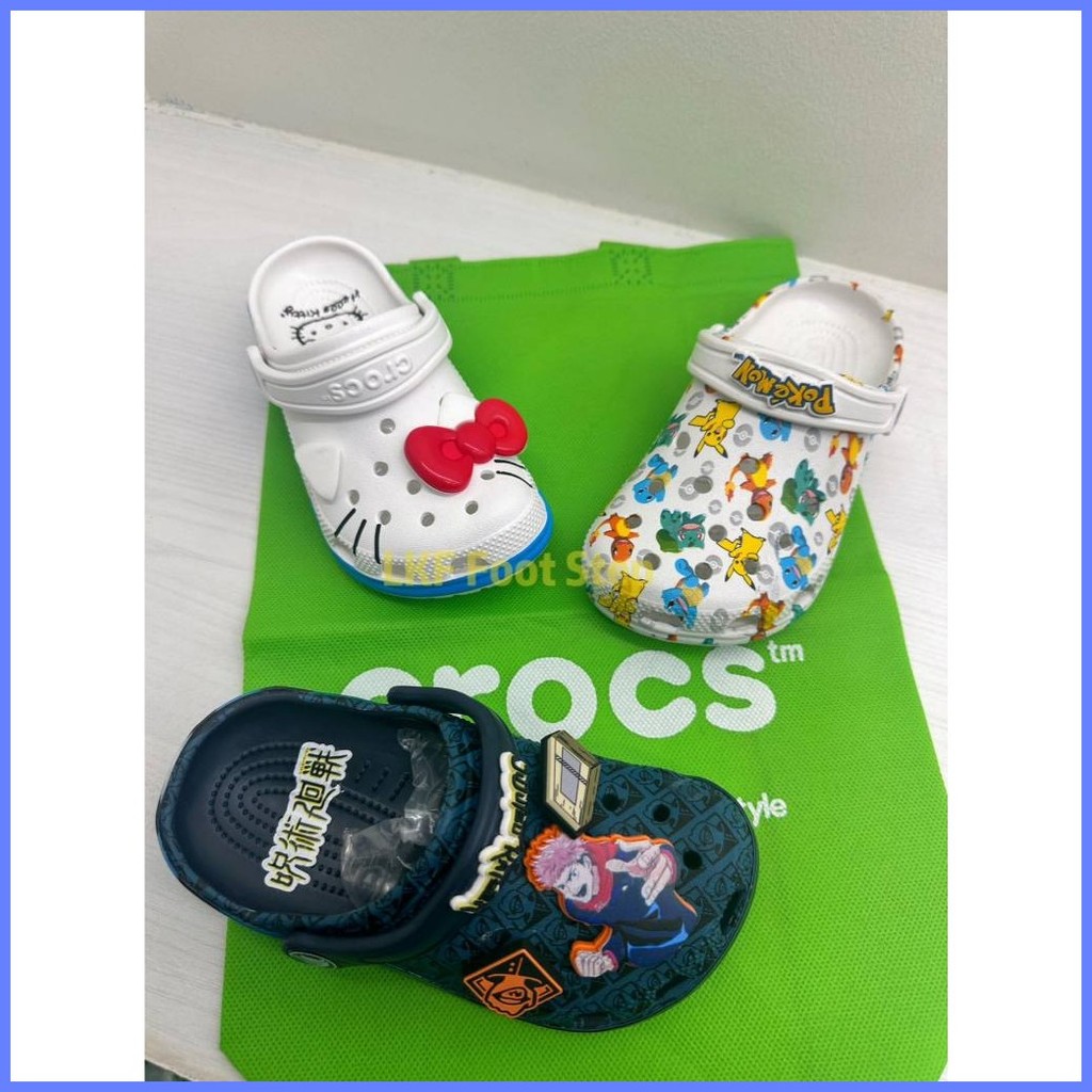 Clog Kid minecraft, Hello Kitty, Avenger , with 3D jibbitz series kids ...