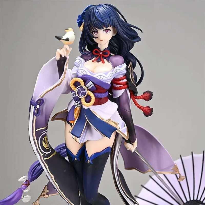 22cm Genshin Impact Raiden Shogun Action Figure Toys Figuras Anime ...