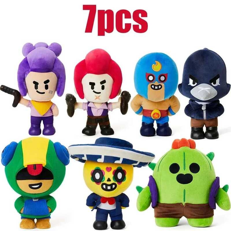 Brawl Spike Shelly Clot Leon Poco Stars Plush Toy Stuff Pillow Dolls ...