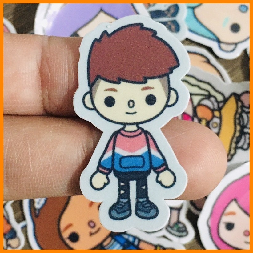 ♻ Toca Boca Toca Life Characters 20 OR 40 piece Laminated Vinyl Sticker ...
