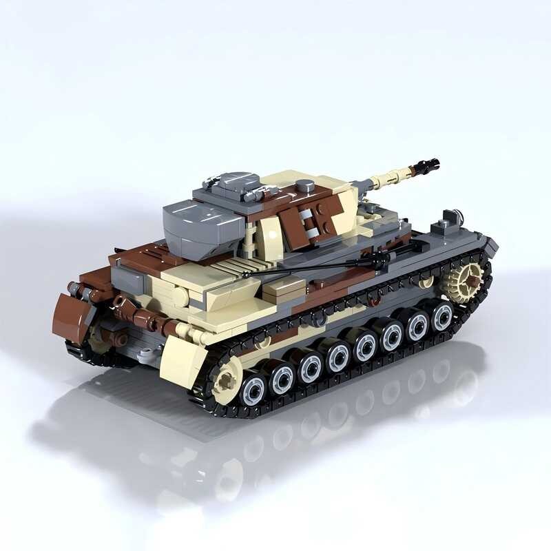 Blocks MOC Assembly Block Set OB Camouflage World War II German Panzer ...
