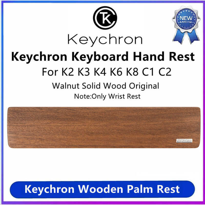 Keychron walnut Wood Palm Rest para sa K2/K3/K4/K6/K8/K10/C1/C2 Keychron Mechanical Keyboard ...