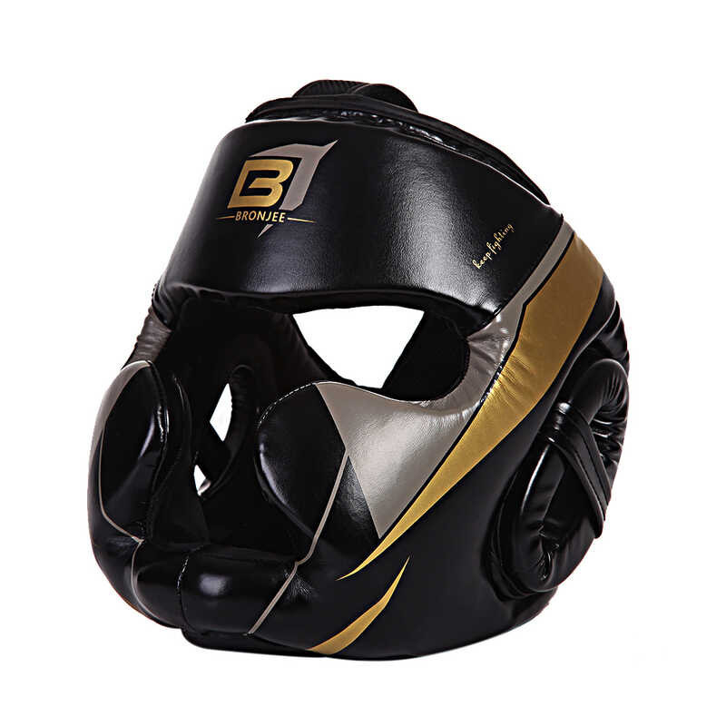 Mainit Na Black Good Headgear Head Guard Training Helmet Kick Boxing ...