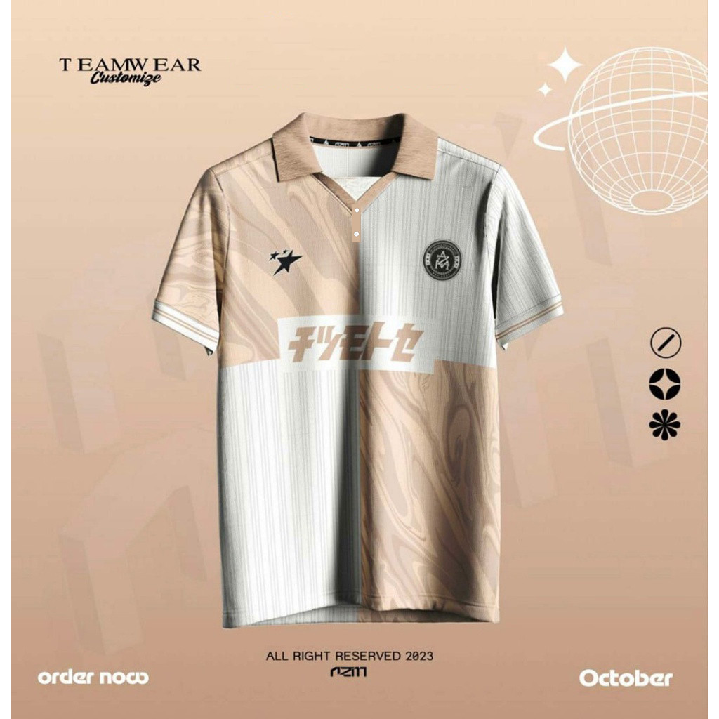 Jersey Retro Collar Custom Name and Number Japanese Jersey Kolar Viral ...