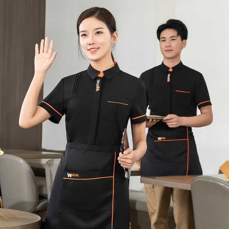 Tea Shop Milk Work Clothes Summer Catering Restaurant Woman Baker ...