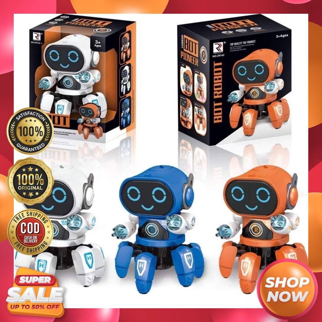 Handy Man Original Robot Pioneer 6 Claw Intelligent Octopus Dancing Bot ...