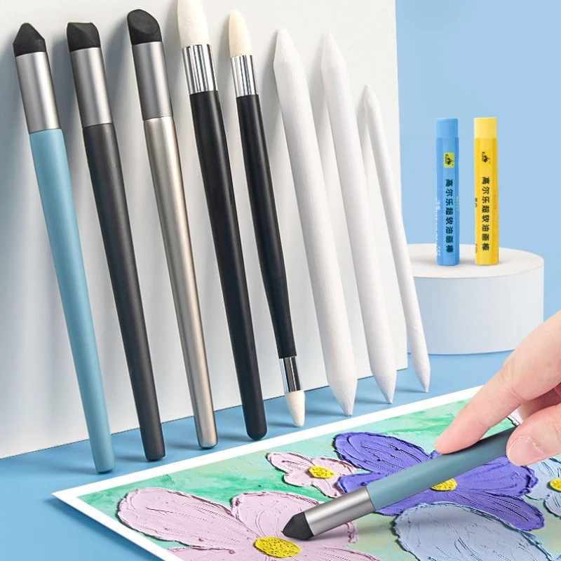 Oil Pastel Special Rub Pen - Soft Head, Muti-Colour - Color Tool Brush ...