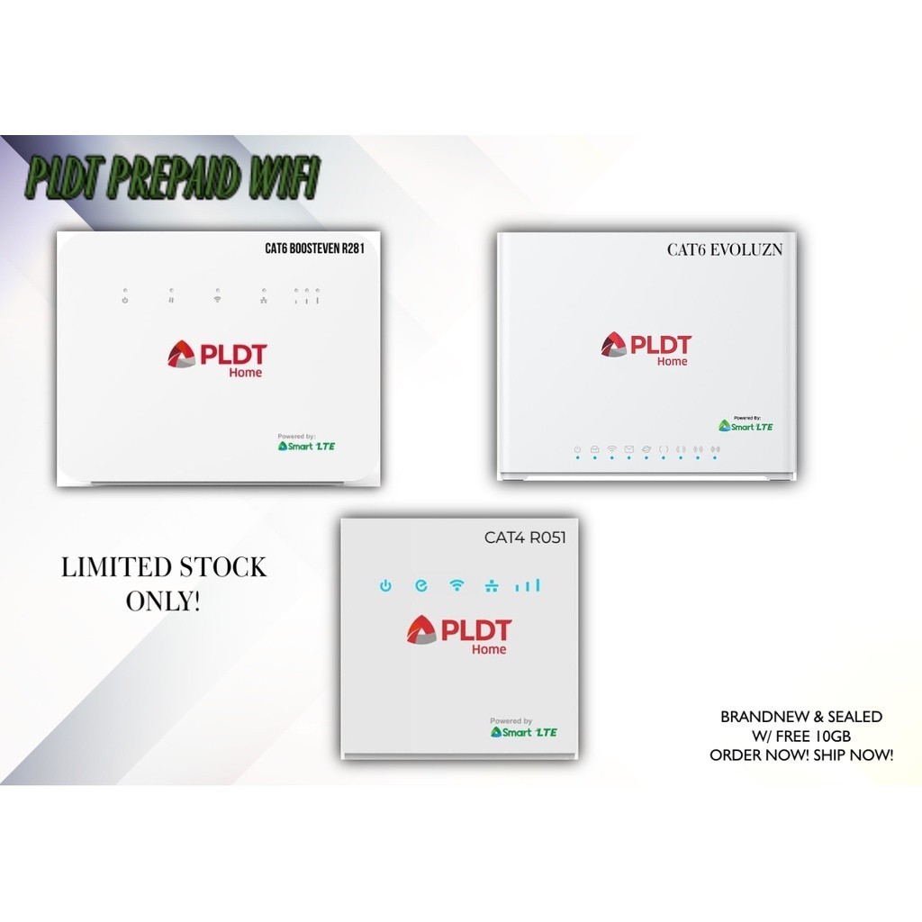 ♀ ∇ PLDT PREPAID WIFI CAT6/CAT4 BOOSTEVEN & EVOLUZN ver 5.2 | Shopee ...