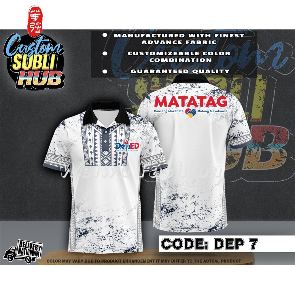 UNIFORM MATATAG FULL SUBLIMATION BADGE UNISEX | Shopee Philippines