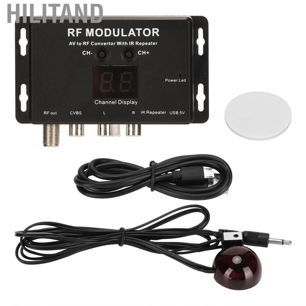 " Hilitand RF Modulator Professional AV to Convertor with IR Repeater ...