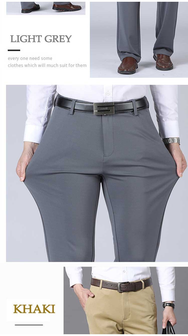Men's Formal Pant Office Black Slocks Pants for Stretchable Elastic ...