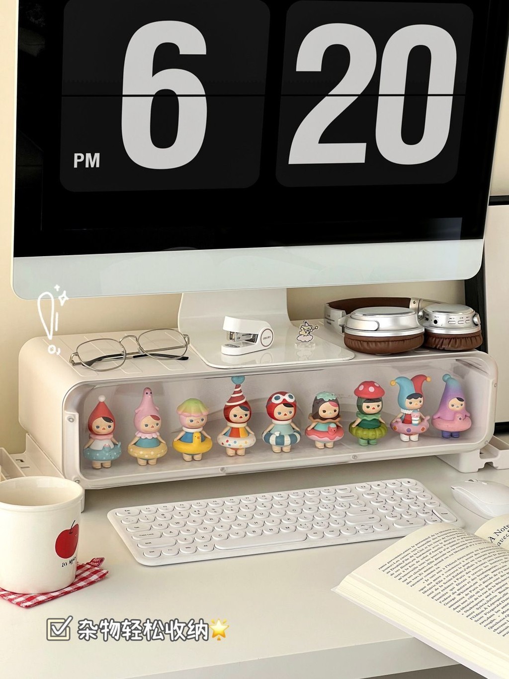 Storage Rack Computer Monitor Heightening Rack Work Position Handy Tool ...