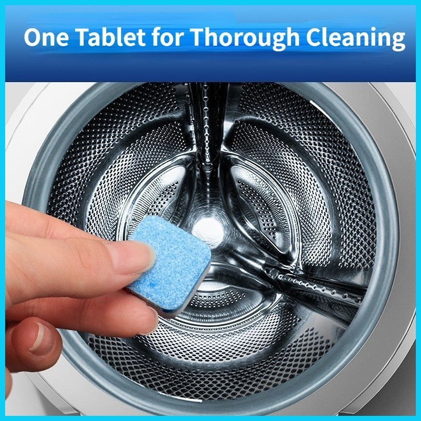 ♟ 12pcs Cleaner Descaler Deep Cleaning Dirt| Detergent Remover Tablet ...