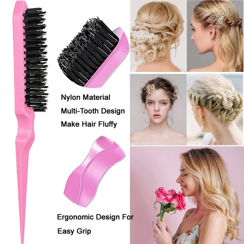 3/10pcs Hair Styling Comb Set Teasing Hair Brush Triple Teasing Comb ...