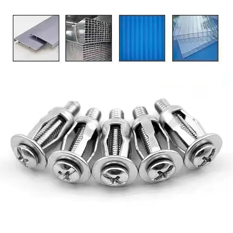 5/10Pcs M4 M5 M6 M8 Petal Rivets Nut Expansion Screw Clamp Petal Shape ...