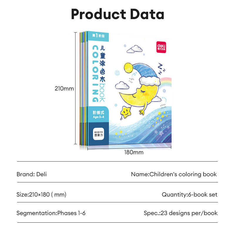 Deli 73353 Children's Coloring Book | Shopee Philippines