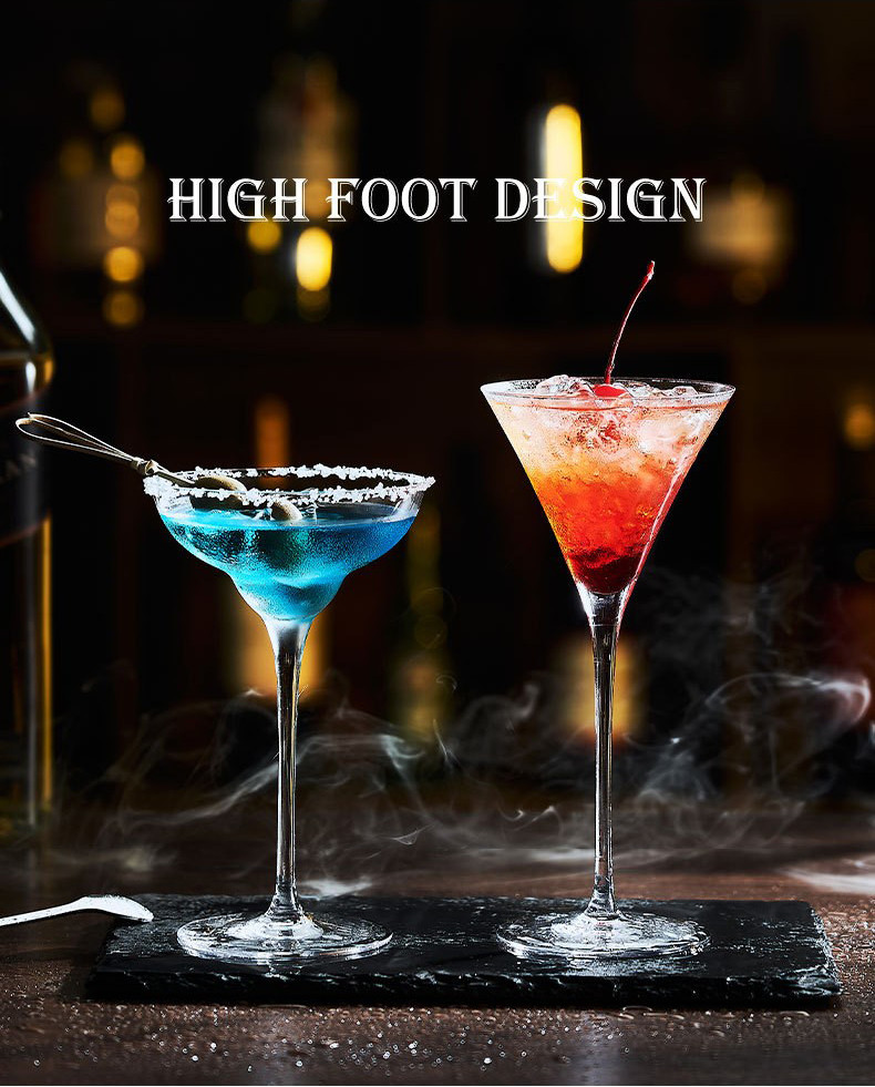 Professional Bar Crystal Cocktail Cup Metropolitan Martini Glass Cup ...