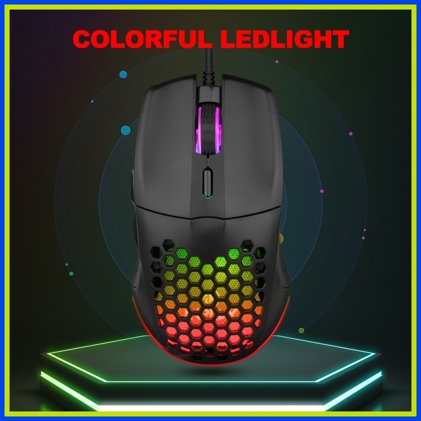 Original！INPLAY M066 COLORFUL LED LIGHT MOUSE BLACK/WHITE Gaming Mouse ...