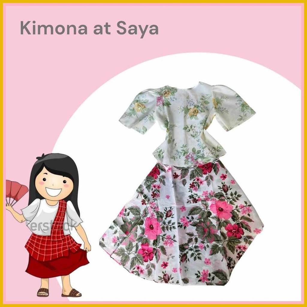 D Auslofactory Pilipino Traditional Attire Filipiniana Kimona at Saya ...