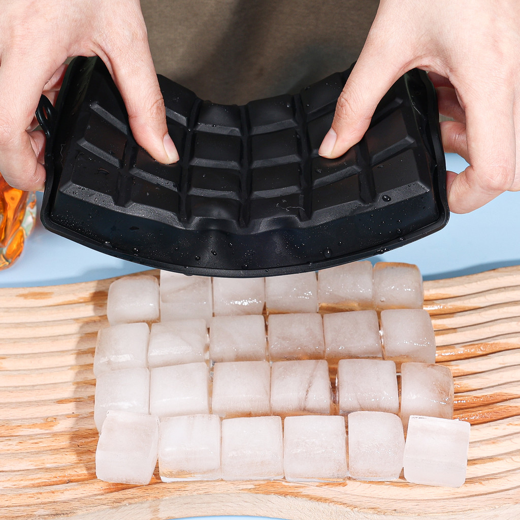 Summer Kitchen Bar DIY Big Ice Tray - 24 Grids Easy-Release Square ...