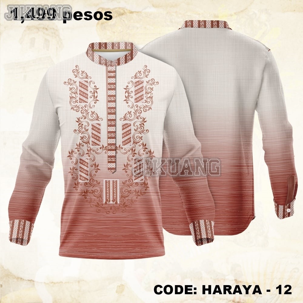 PHILIPPINE ETHNIC/ TRIBAL MODERN BARONG SHIRT LONG SLEEVES PH | Shopee ...