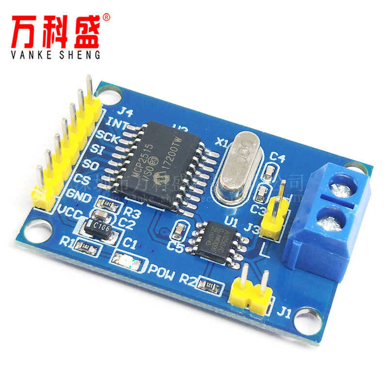 MCP2515 CAN bus module TJA1050 receiver SPI protocol 51 microcontroller program routine | Shopee ...