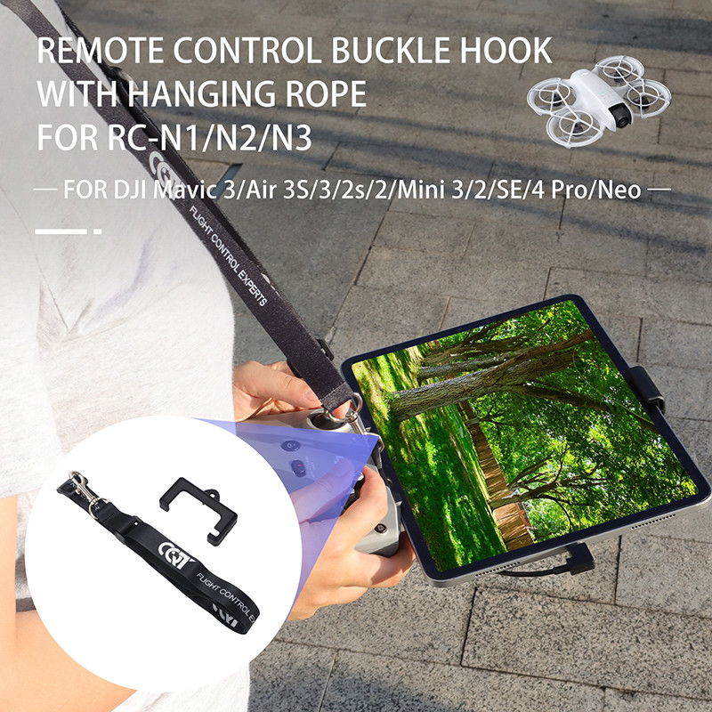 HOT Lanyard For DJI RC N3/N2/N1 Adjustable Neck Strap Fixed Clip Hook ...