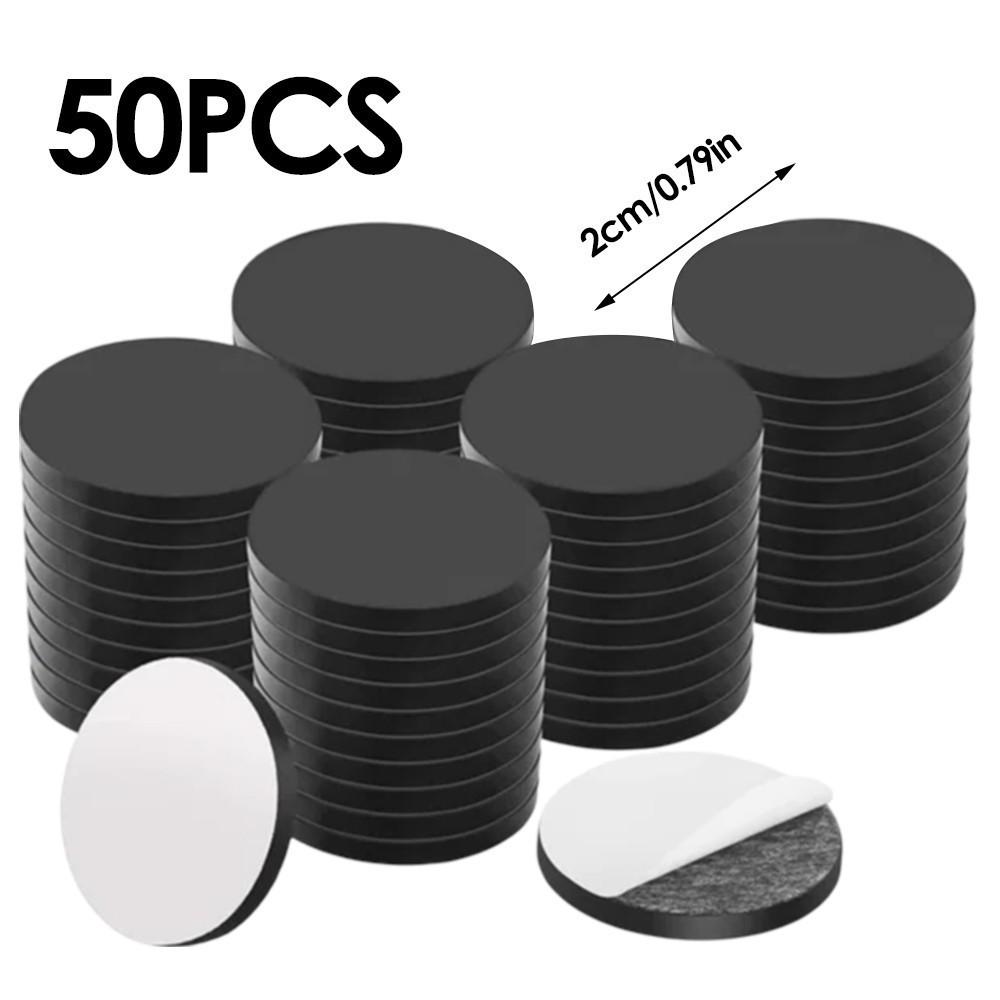 50Pcs 20x2mm Round Magnetic Sheet - Magnet Stickers - Chalkboard ...