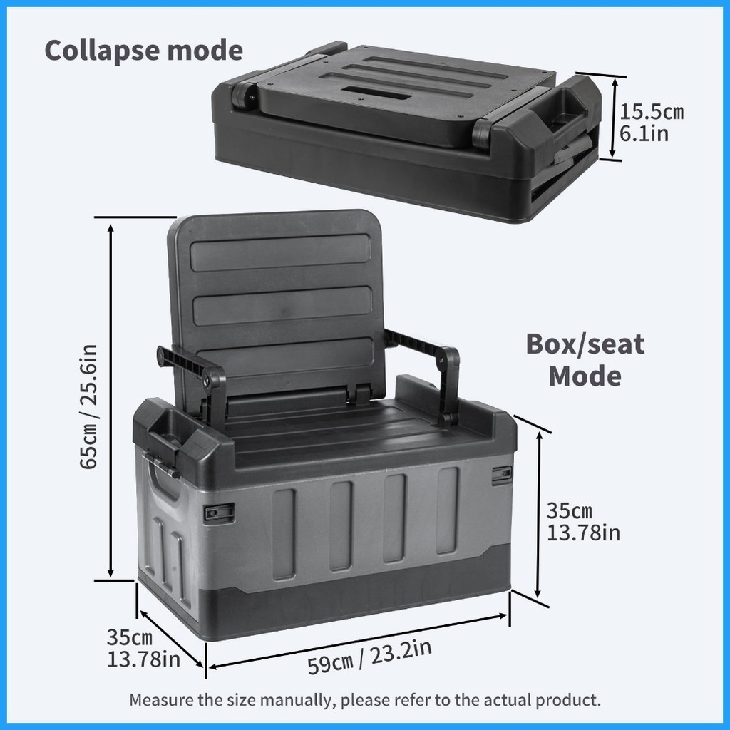 ☬ ๑ Outdoor Camping Storage Box Folding Box Home Organizing Box ...