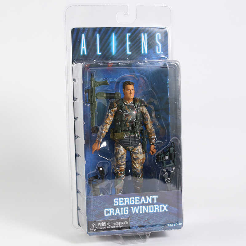Aliens NECA Xenomorph Warrior Sergeant Craig Windrix Bishop 7" Action ...