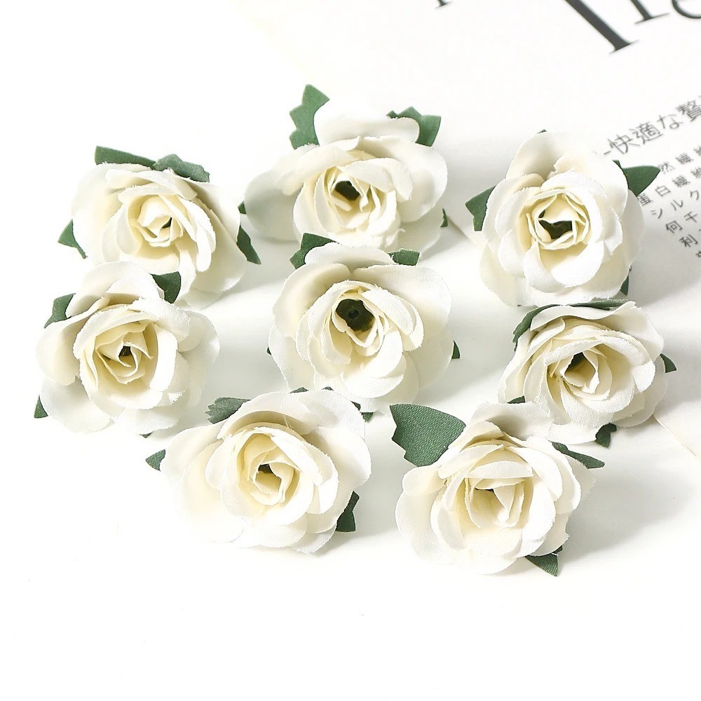10/20Pcs Mini Silk Roses Scrapbook Wedding Garden Home Party Decor ...