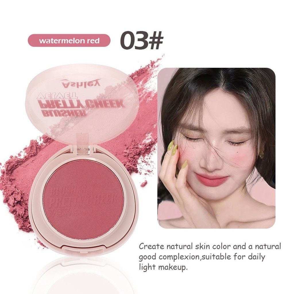 Ashley Shine Waterproof Blush Powder Naturally Pigmented Highlight ...