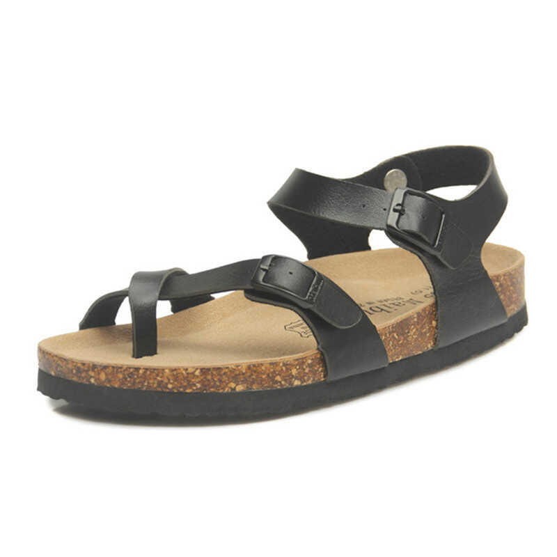 2024 Men Bagong Summer Fashion Cork Sandals Beach Gladiator Buckle ...