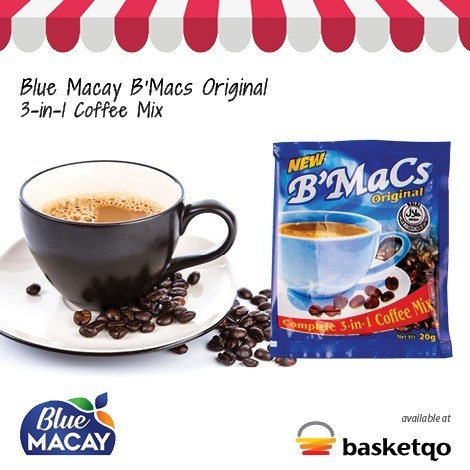 ☃ Blue Macay B'Macs 3-in-1 Coffee Mix (10 pcs / pack) | Shopee Philippines