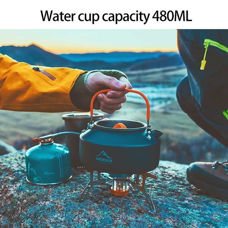 WIDESEA Coffee Kettle Set Camping Cookware Para Hiking Backpacking At ...