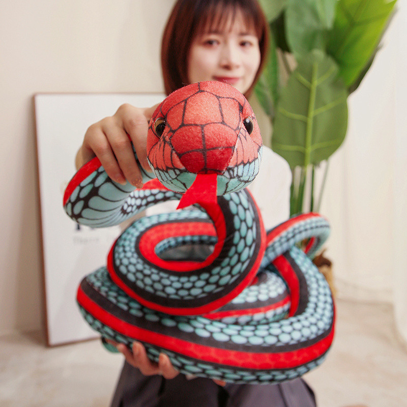 300cm Simulation Snake Plush Toy Horrible Lifelike Snake Plushies ...