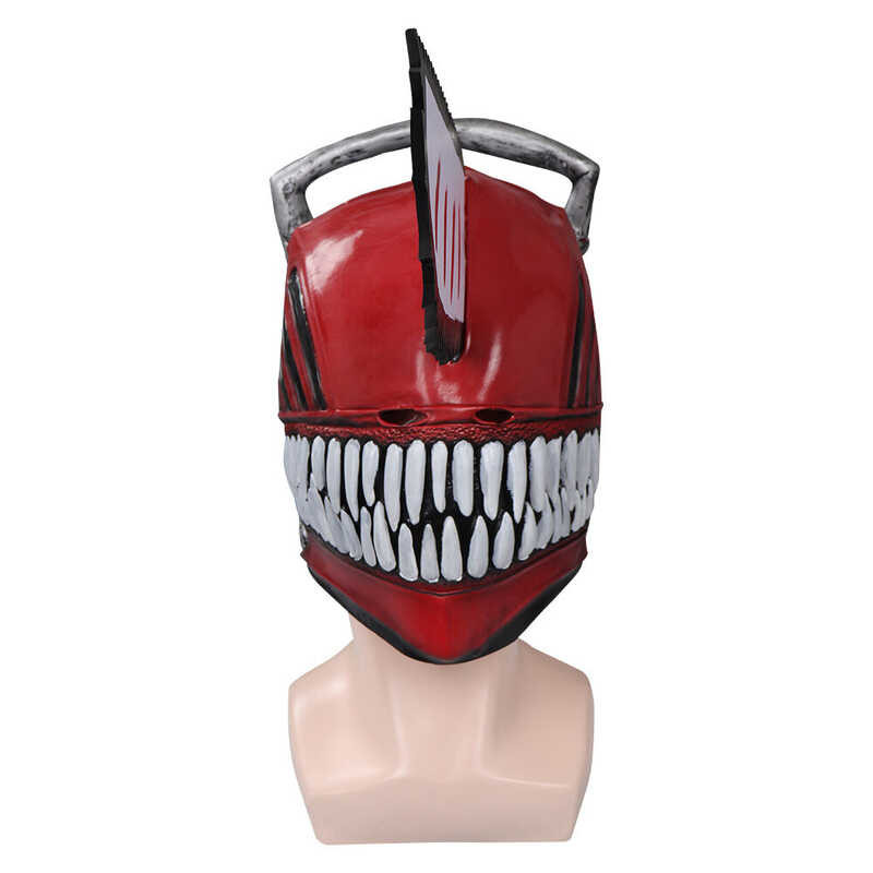 Unrealham Chainsaw Man Mask Cosplay Latex Masks Helmet Masquerade ...