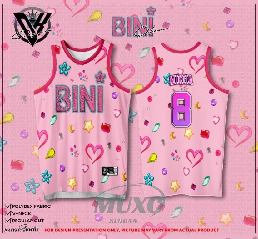MUX-【Free Custom Name & Number】BINI JERSEY (Free Customized NAMES ...
