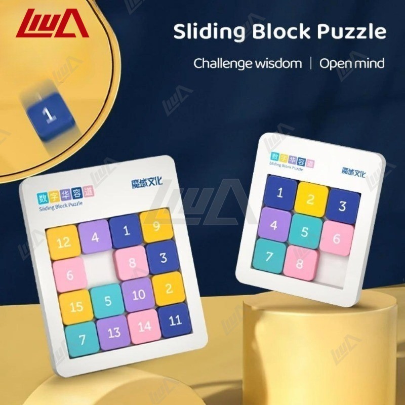Magnetic Puzzle, Digital Slide Sliding Block Puzzle Number Sliding ...
