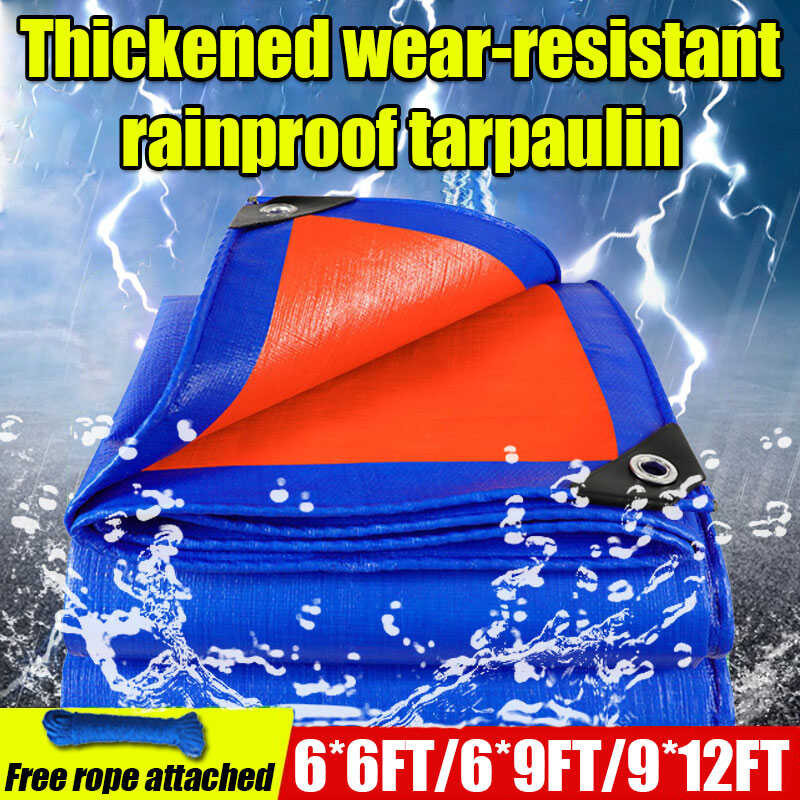 6*6Ft/6*9Ft/9*12Ft Matatagal Na Material Trapal Makapal Heavy Duty ...
