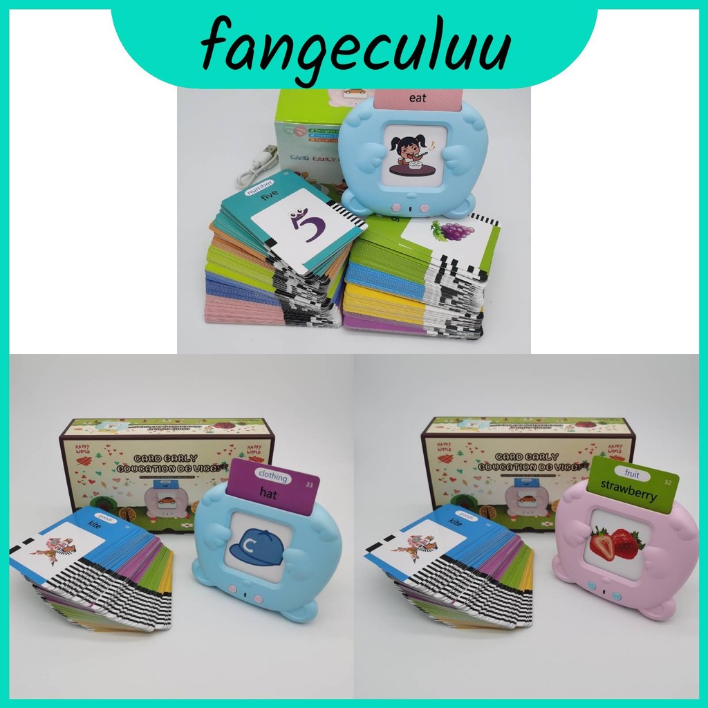 Multi-language Cards Flash Reader For Kids With Rechargeable Battery ...