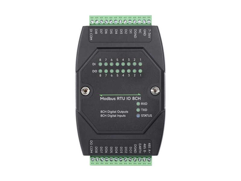 Channel 8 Digital Di/Do Module Modbus RTU Protocol Industrial Isolated ...