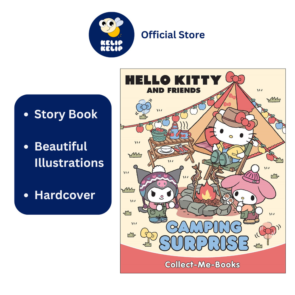 Hello Kitty & Friends Camping Surprise Hardcover Story Book For Kids To ...