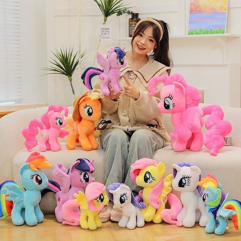 My Little Pony Series Plush Toys Pony Doll Soft Cartoon Horse Stuffed ...